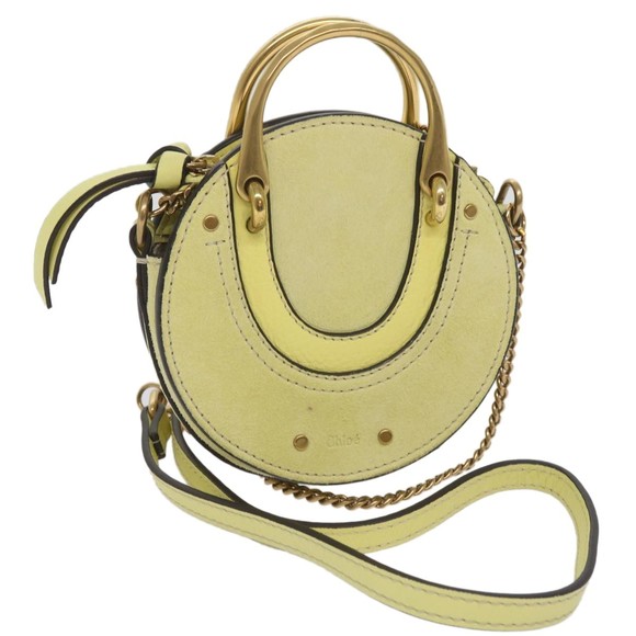Chloe | Bags | Chloe Pixie Crossbody Bag Leather And Suede Yellow Suede ...
